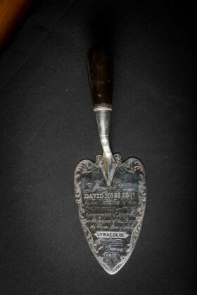 St. Constant's Street Synagogue Trowel, 1859 | 100 Years of ...
