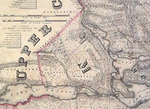 Topographic map drawn by Joseph Bouchette in 1815 | In the steeple’s ...
