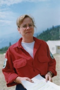 Judi Beck outside | Flight from the Flames