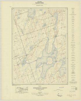 Topographical Map of Kirkfield and Northwestern Kawartha lakes | "Are ...