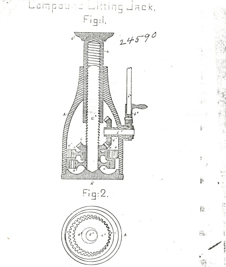 Technical Drawing of a Jack | Ingénieuse Coaticook : Histoire de l ...