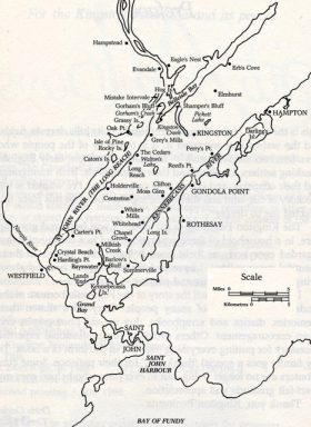 Kingston Peninsula map | New Brunswick's Macdonald Consolidated School