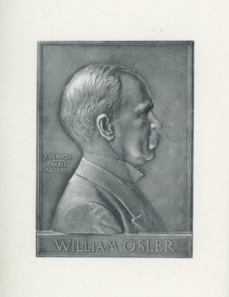 Portrait of Dr. William Osler by F. Vernon in Maude Abbott's ...