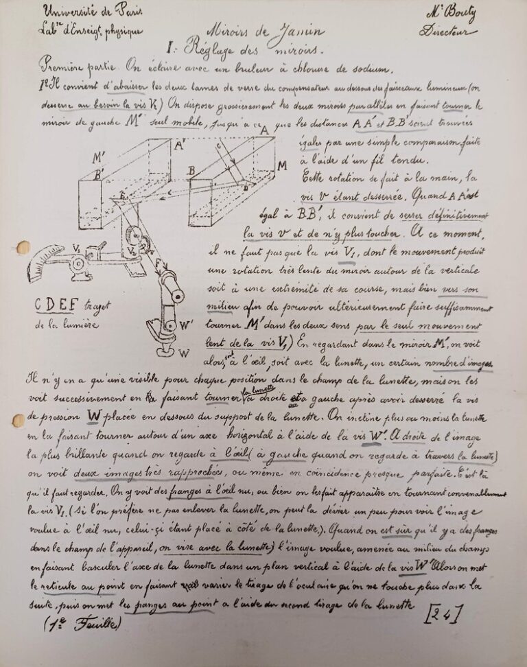 Course Notes Written by Ernest Gendreau, 1910s | The Origins of ...
