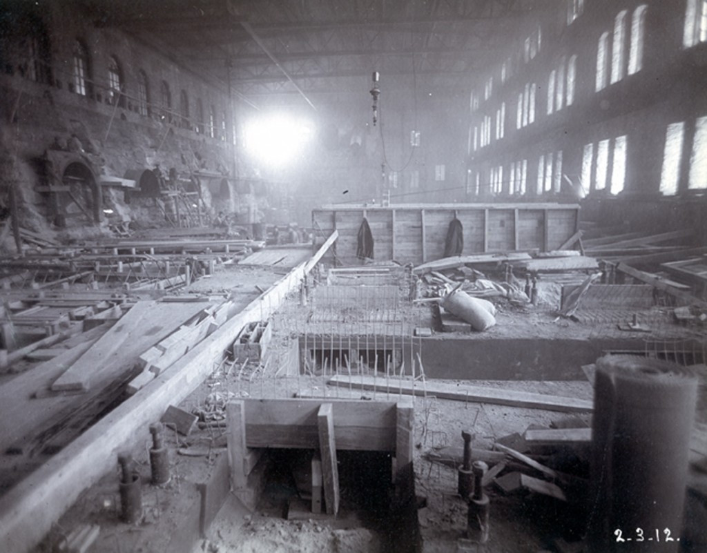 Machine Shop Under Construction Interior | The Paper Mill Structures ...