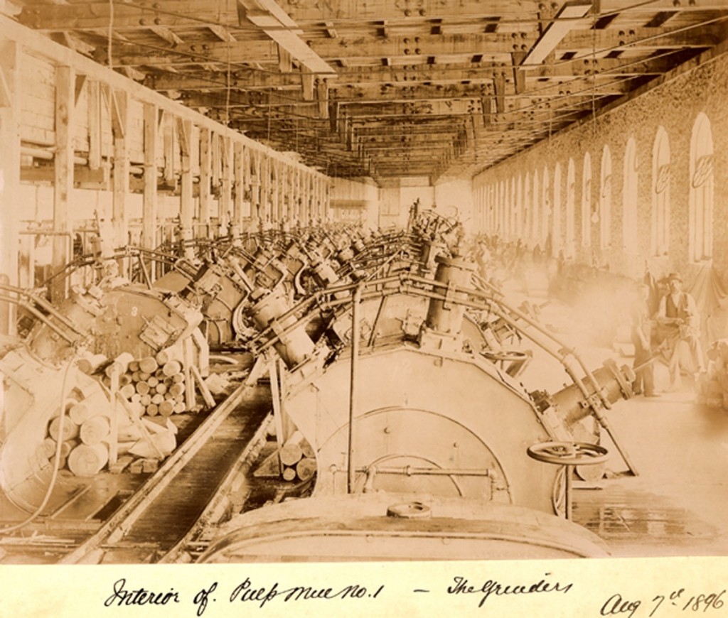 Interior of Pulp Mill No. 1 – The Grinders | The Paper Mill Structures ...