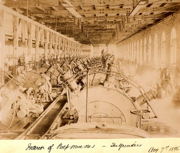 Interior of Pulp Mill No. 1 – The Grinders | The Paper Mill Structures ...