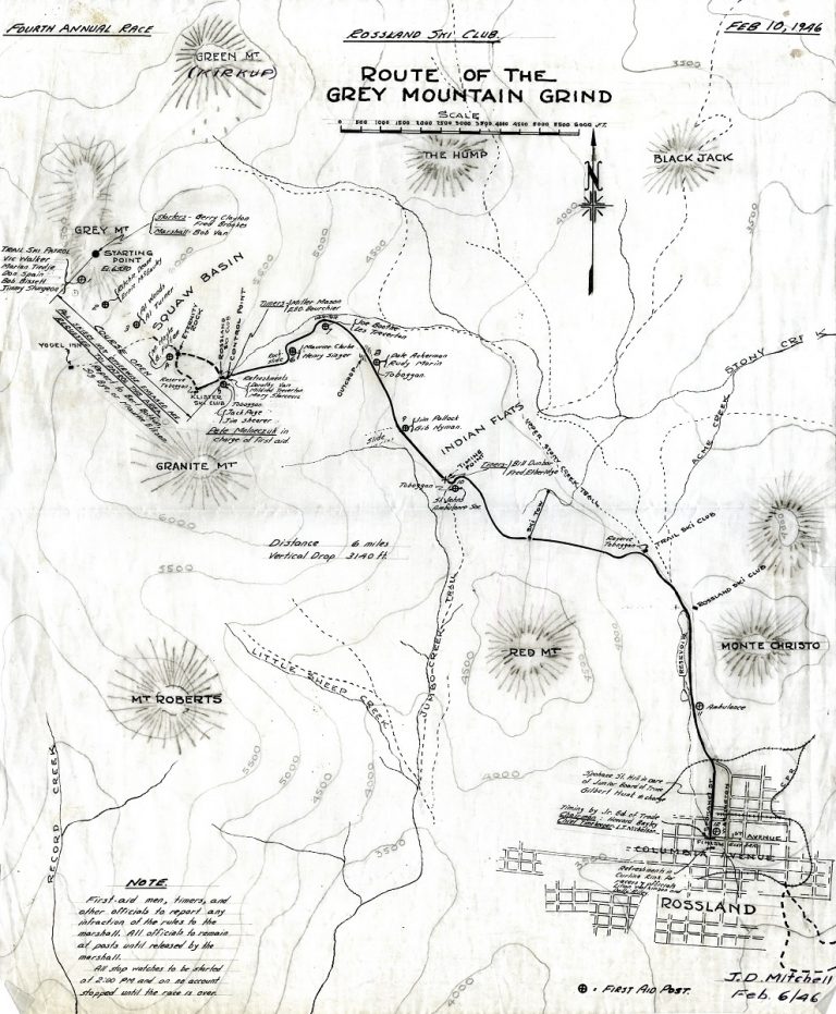Grey Mountain Grind Map | Gold Mining to Gold Medals: A Century of Ski ...