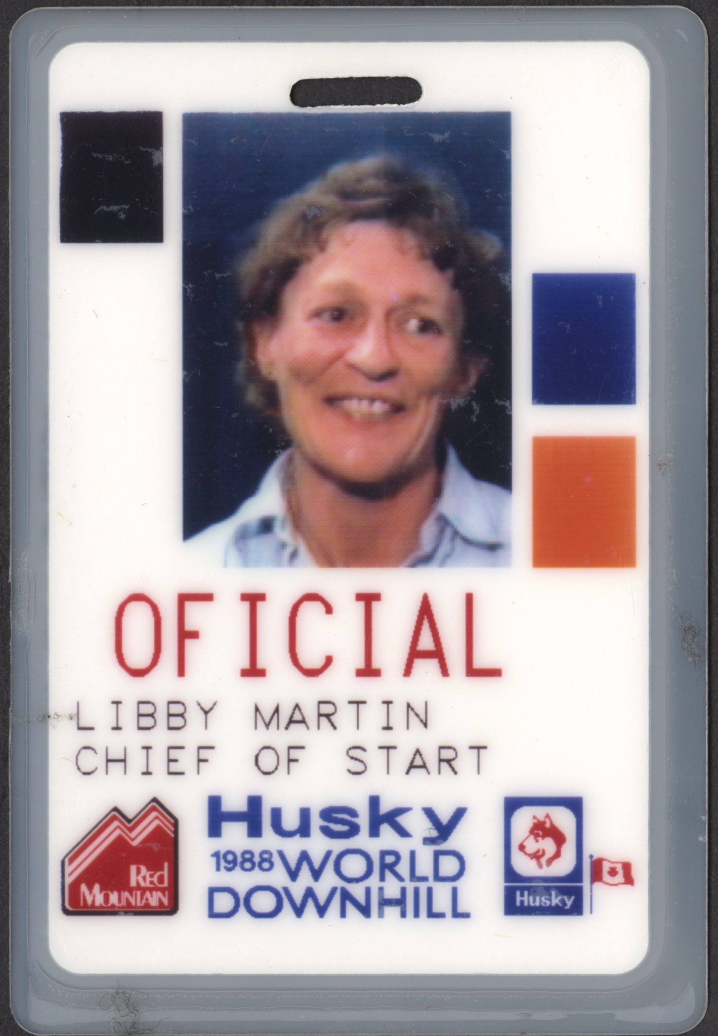 1988 Husky Downhill World Cup Identification Badge | Gold Mining to ...