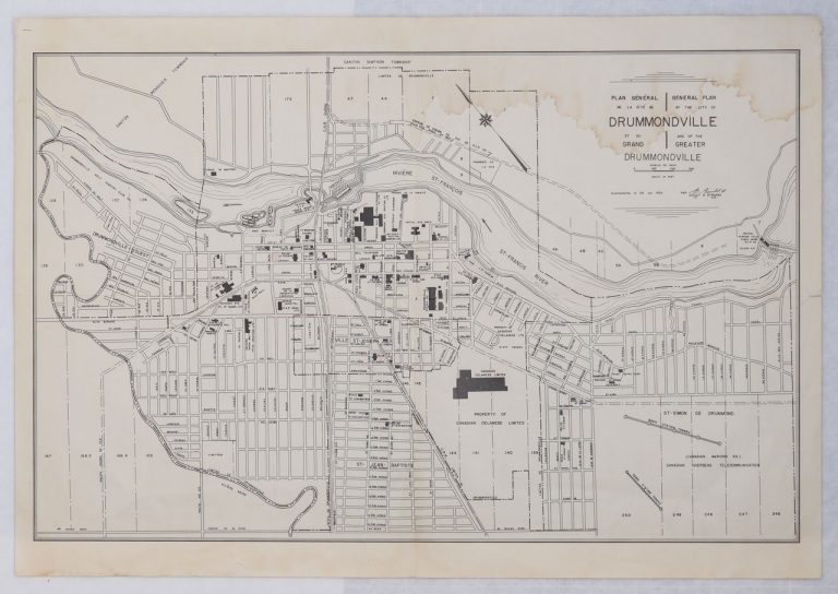 Map of Drummondville | A Look Back at Grantham Hall Estate