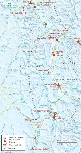 Map of Sinixt Sites | Stories Beneath the Surface