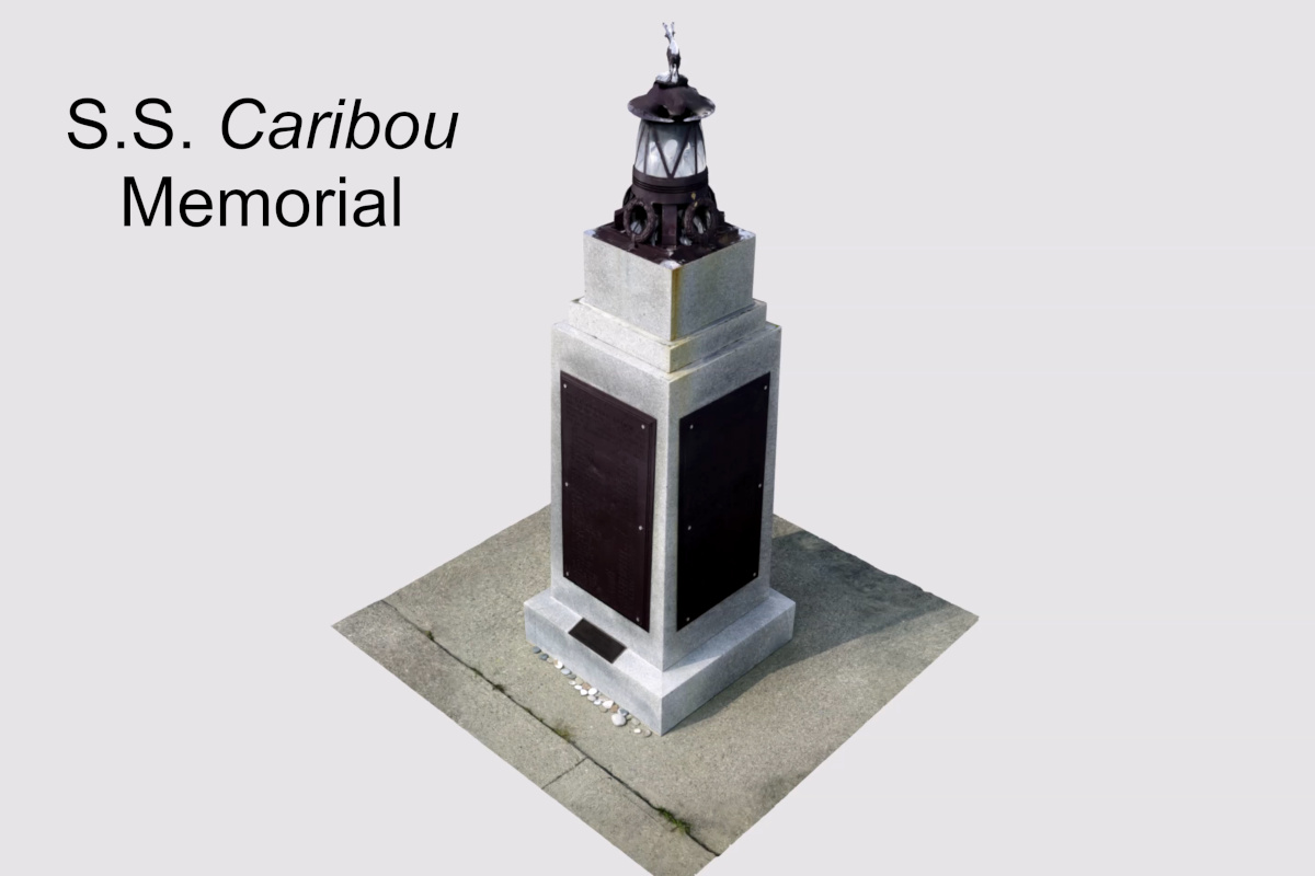 3D Model of S.S. "Caribou" Memorial | The Tragic Sinking of S.S. “Caribou”
