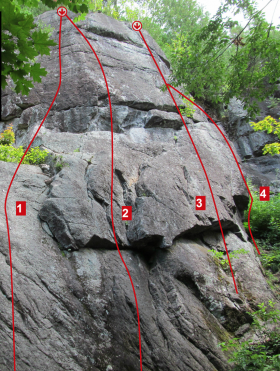 Example of rock-climbing routes in Val-David | Val-David, the Cradle of ...