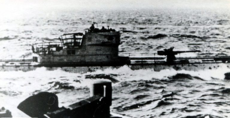 U-518 at sea, photo taken from U-564 | When World War II Came to Bell Island, Newfoundland